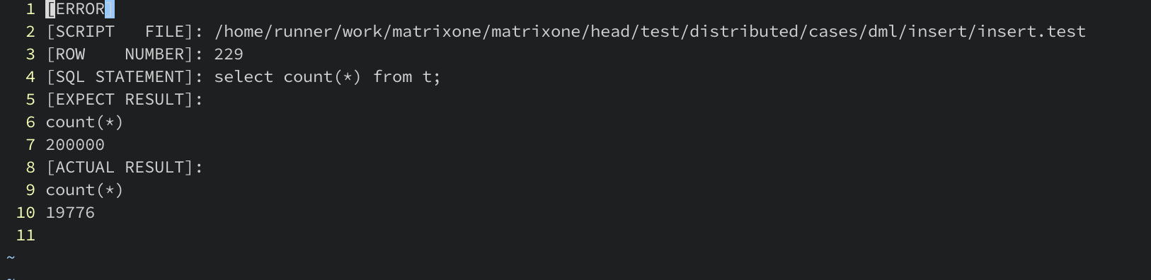 [Bug]: Incorrect avg results lead to occasional failures in bvt testing ...