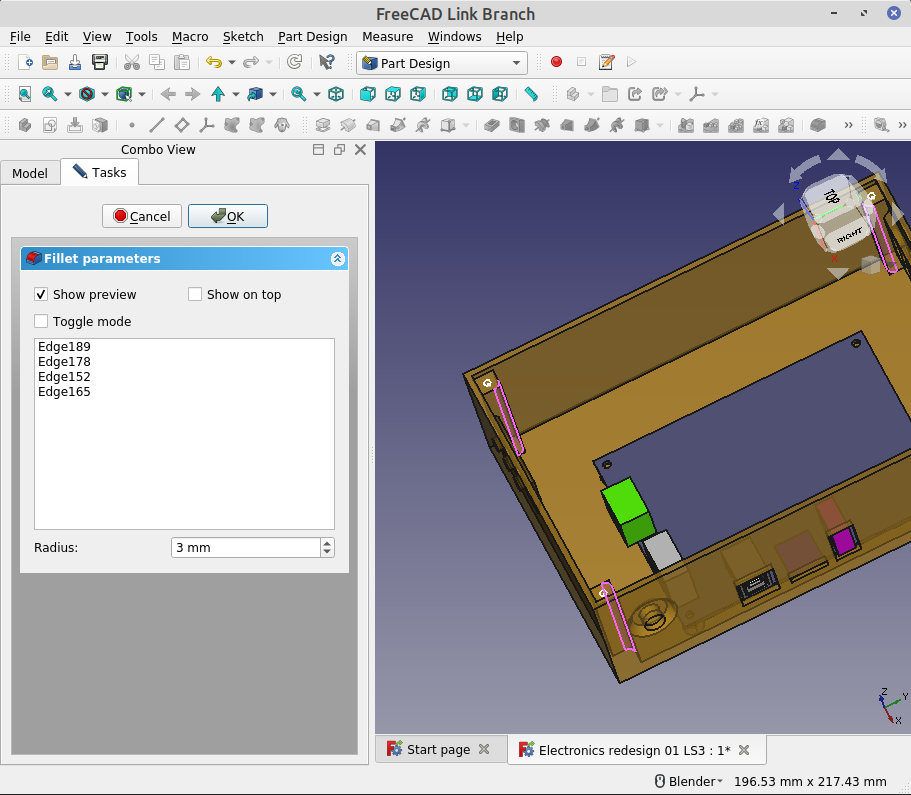 Fillet on multiple edges - segmentation fault · Issue #775 · realthunder/FreeCAD_assembly3 · GitHub