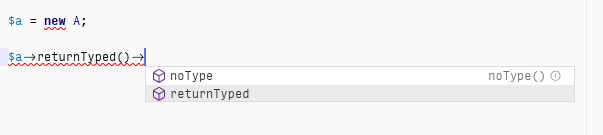 PhpDoc @return is ignored in autocompletion when function return type is present · Issue #743 ...
