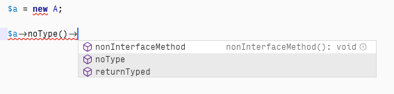 PhpDoc @return is ignored in autocompletion when function return type is present · Issue #743 ...