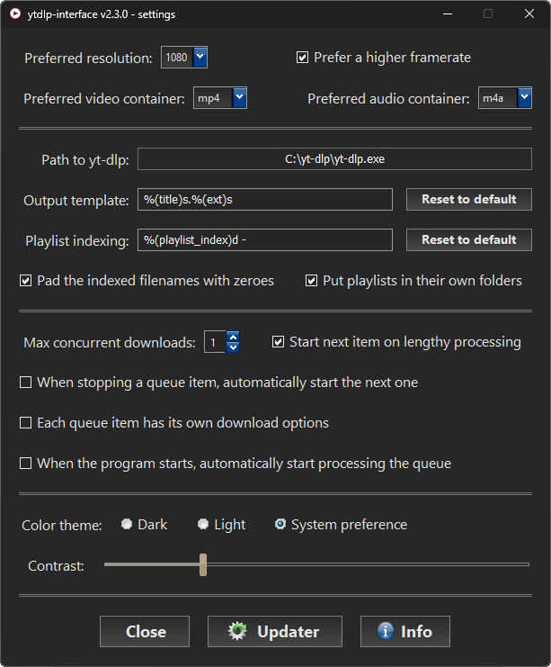 GitHub - ErrorFlynn/ytdlp-interface: Windows graphical interface for yt-dlp, designed as a ...