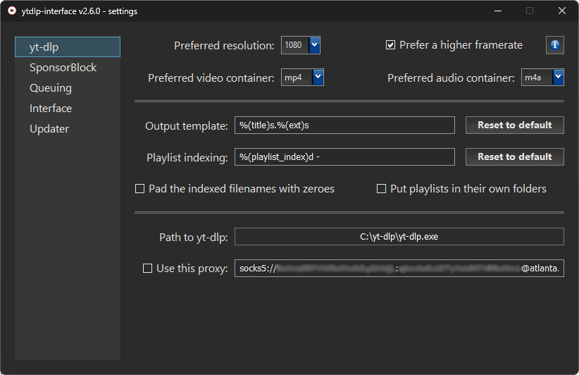 GitHub - ErrorFlynn/ytdlp-interface: Windows graphical interface for yt-dlp, designed as a ...