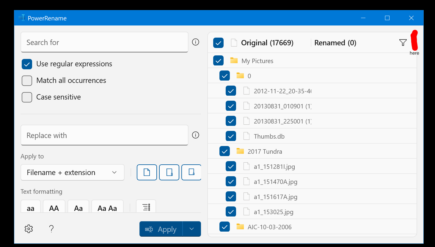 PowerRename crashes when scrolling while viewing 1000+ files · Issue #23151 · microsoft ...