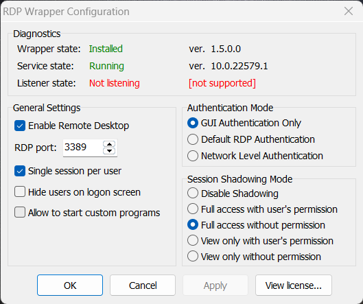 Not supported 10.0.22579.1 · Issue #1781 · stascorp/rdpwrap · GitHub
