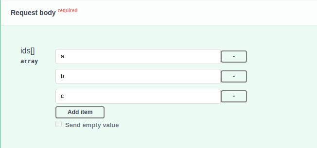 Array Of Parameters In Request Body For Post Request · Issue 877 · Zircote Swagger Php · Github