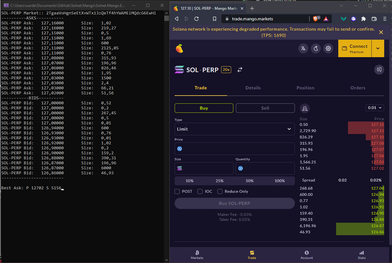 Orderbook doesnt match between Subscribe event and website · Issue #88 · bmresearch/Solnet.Mango ...