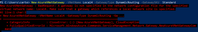 Incorrect documentation - Create ExpressRoute Gateway (classic) · Issue #19733 · MicrosoftDocs ...