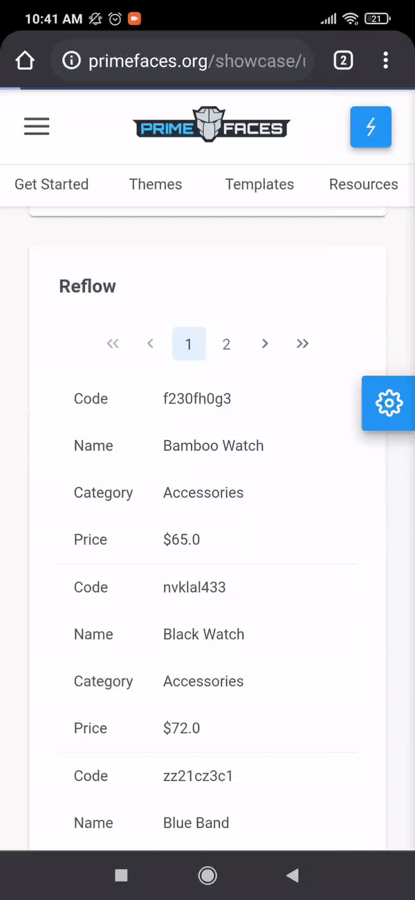 DataTable: Slow header loading in reflow mode · Issue #7038 · primefaces/primefaces · GitHub