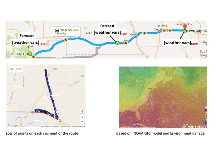 GitHub - njadid/Weather-Router: Weather forecast visualizer for along ...