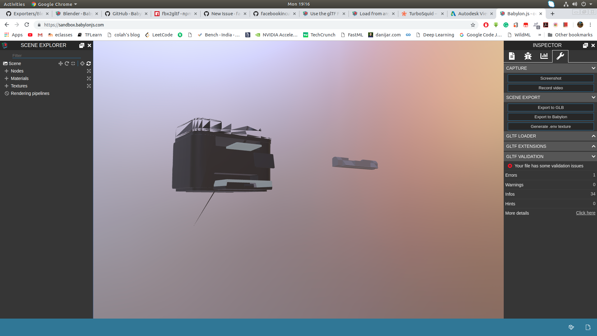 GLTF Model is partially rendered with missing elements · Issue #164 · facebookincubator/FBX2glTF ...