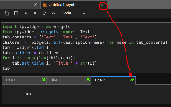 Closable tabs / accordions? · Issue #581 · jupyter-widgets/ipywidgets · GitHub