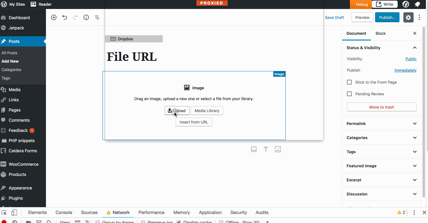 Blob URL is copied during file upload · Issue #12493 · WordPress ...