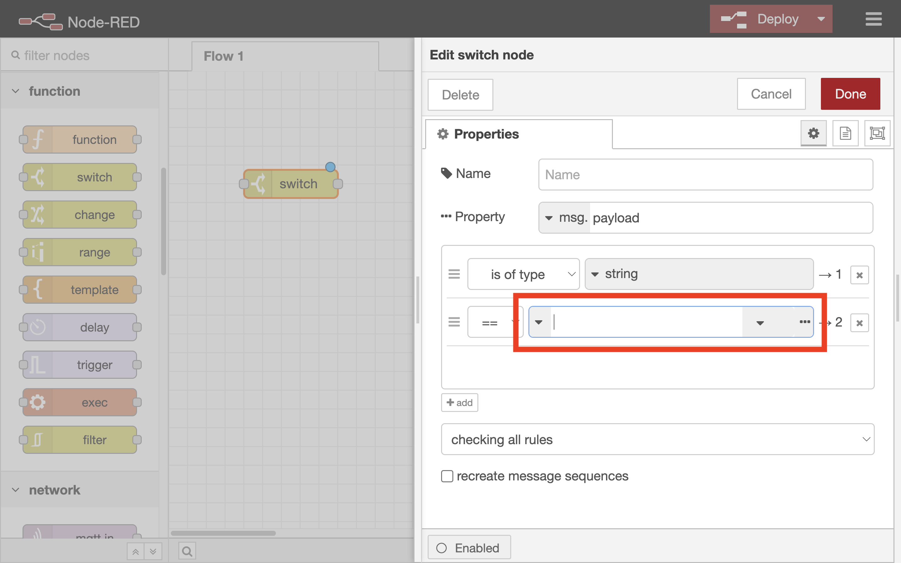 Broken text input in the switch node · Issue #4241 · node-red/node-red · GitHub