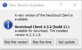 Nextcloud update notification to 2.3.2 but download only 2.3.1 instead. · Issue #17 · nextcloud ...