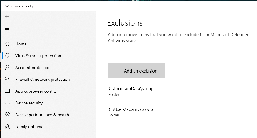 checkup - Windows Defender ExclusionPath not accesible as normal user ...