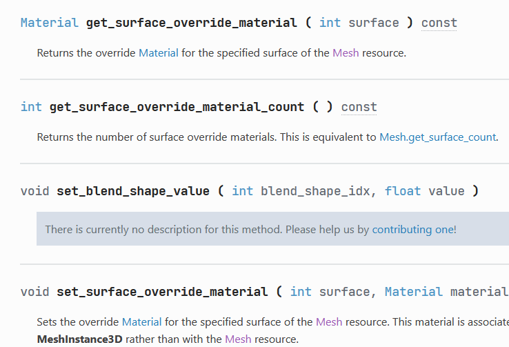 property name inconsistency - surface_material_override · Issue #70233 · godotengine/godot · GitHub
