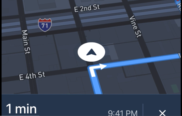 Navigation user puck arrow is incorrect when we zoom in to map and ...