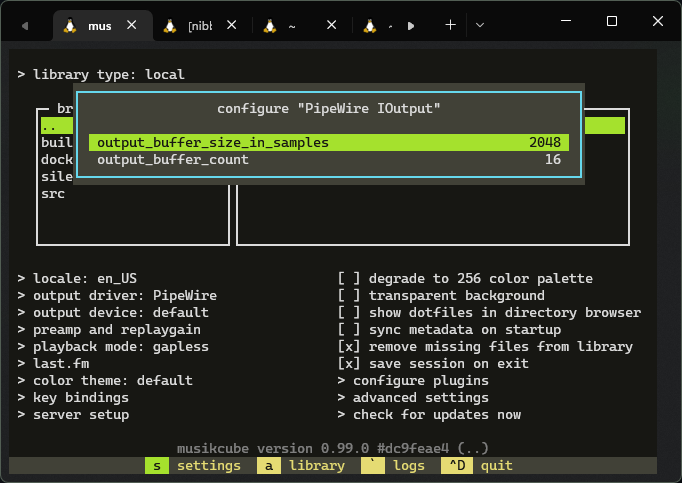 Playback is clipping when using PipeWire ouput driver · Issue #544 · clangen/musikcube · GitHub