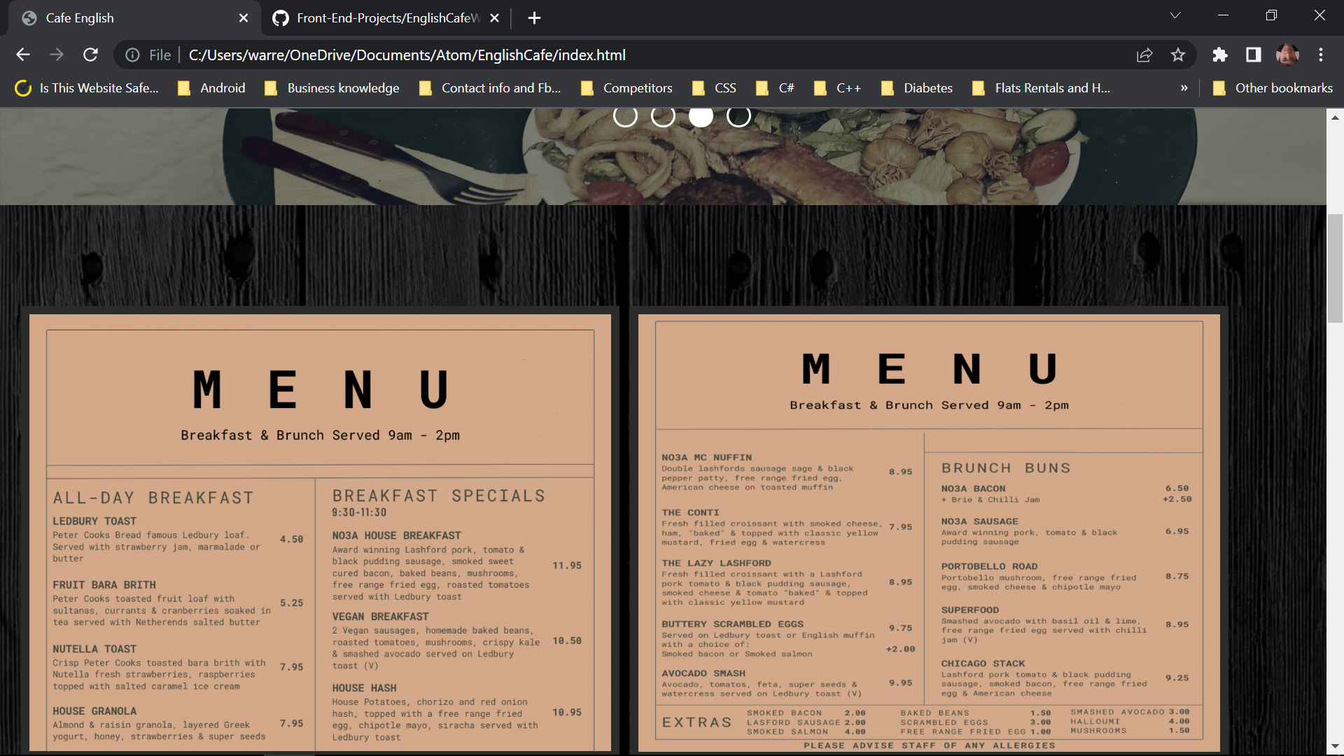 GitHub - WAZJACk85/Front-End-Projects: Folder containing all current ...