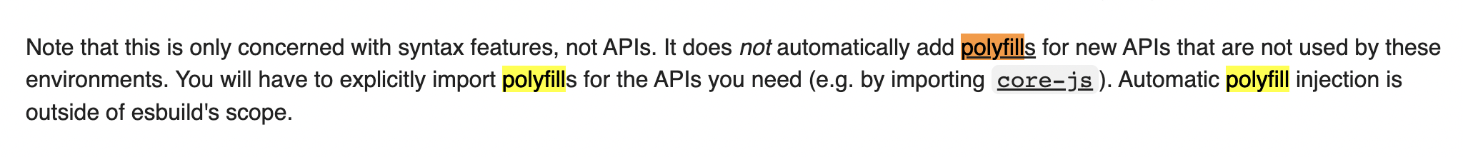 Polyfill `Array.prototype.flat/flatMap` when target is `node10` · Issue #2341 · evanw/esbuild ...