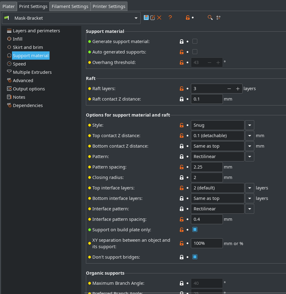 Raft missing controls for bottom-most layer · Issue #10172 · prusa3d/PrusaSlicer · GitHub