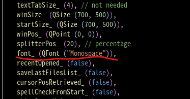 Where the init of font I can found in the code? · tsujan FeatherPad ...