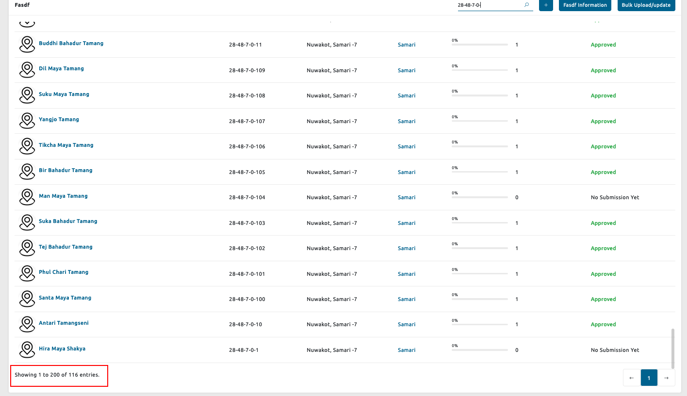 Some inconsistency in count of data in new Site List view · Issue #287 · fieldsight/fieldsight ...