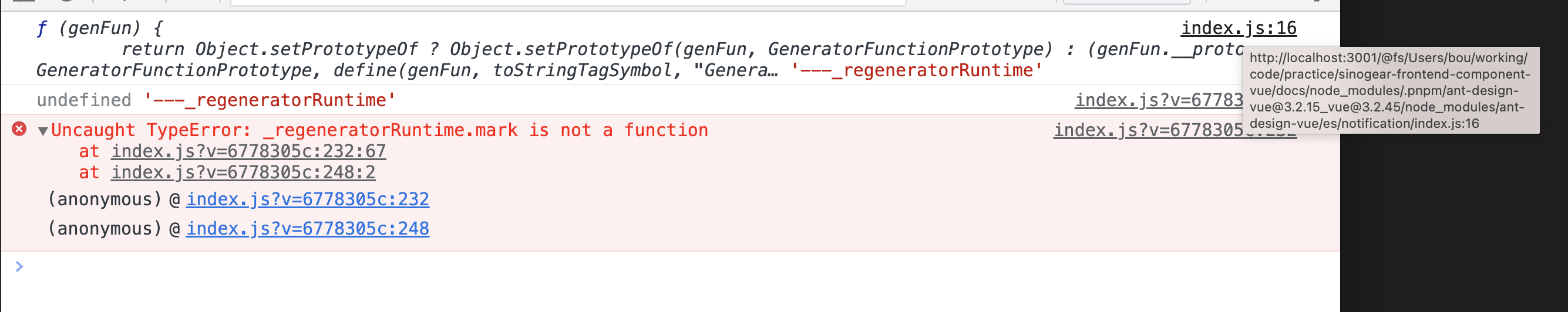 Dev Error: _regeneratorRuntime.mark is not a function · Issue #1696 ...