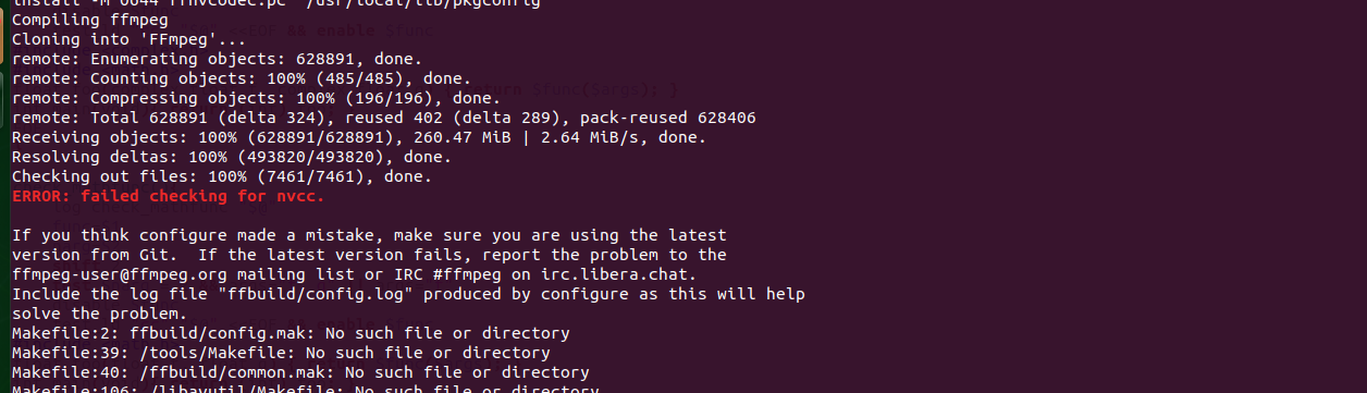 ERROR: failed checking for nvcc · Issue #5 · fastvideo/gpu-camera-sample · GitHub