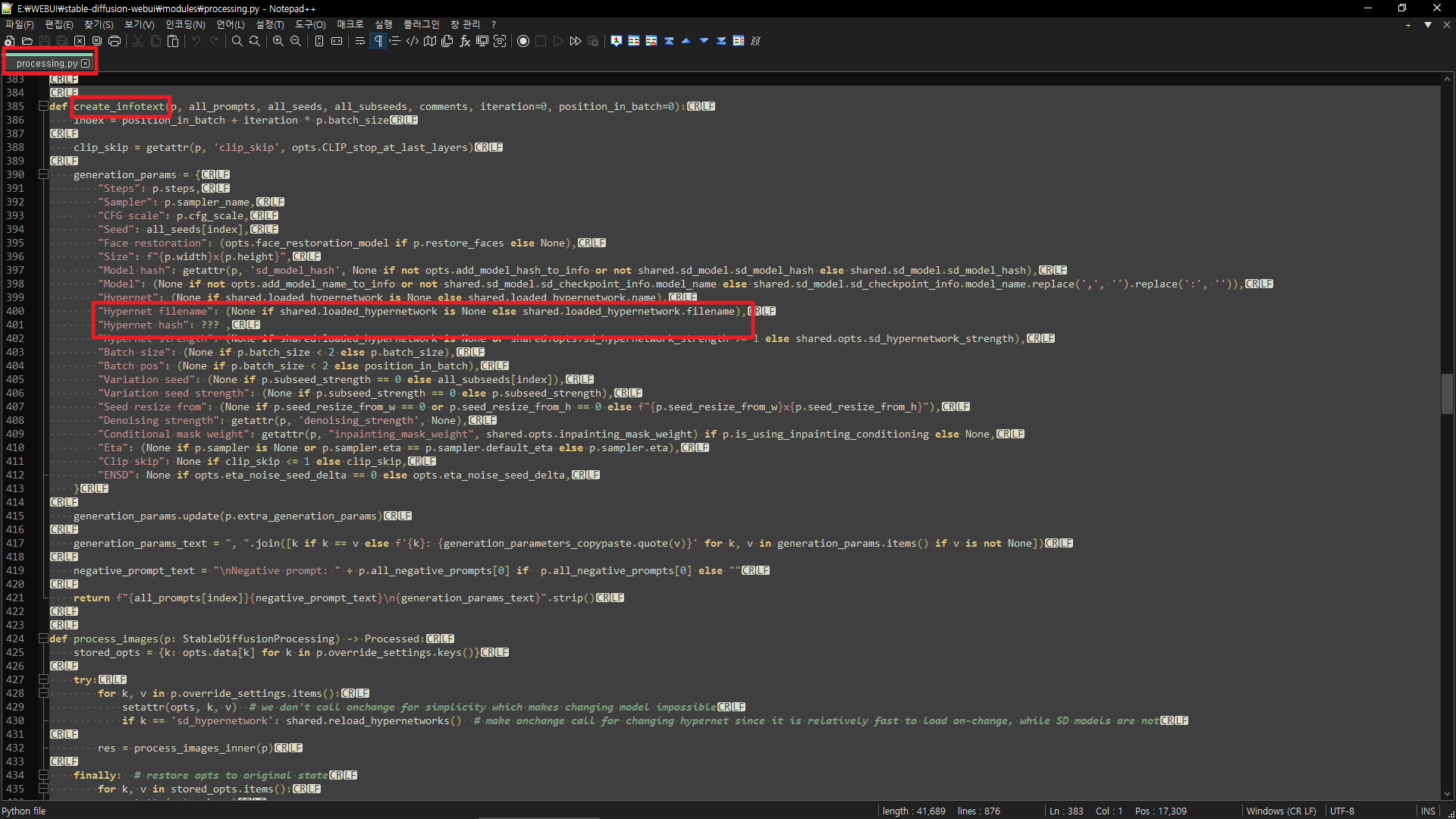 [Feature Request]: create_infotext add Hypernet filename , Hypernet hash · Issue #5348 ...