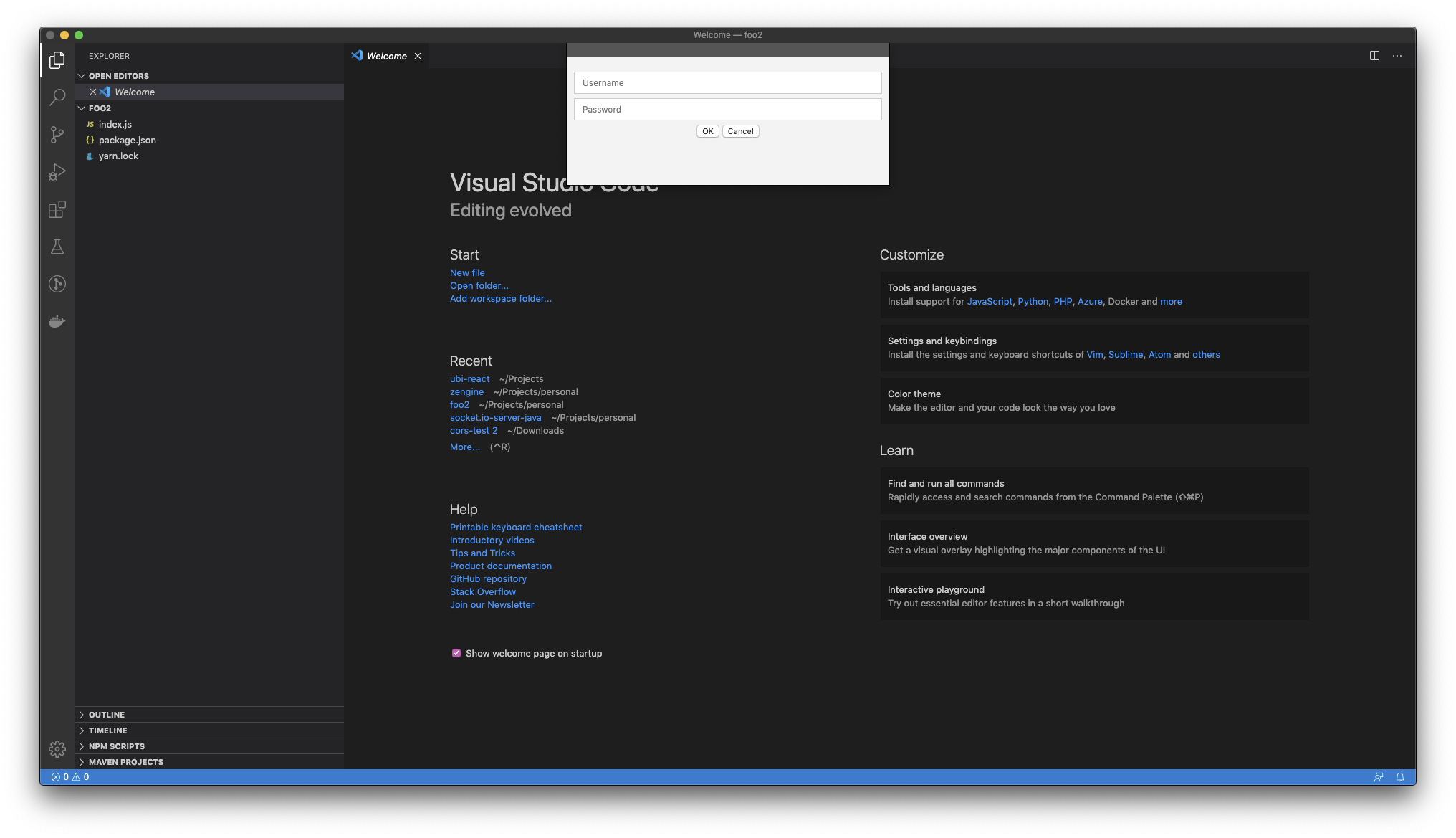 Login dialog will not go away. · Issue #97233 · microsoft/vscode · GitHub