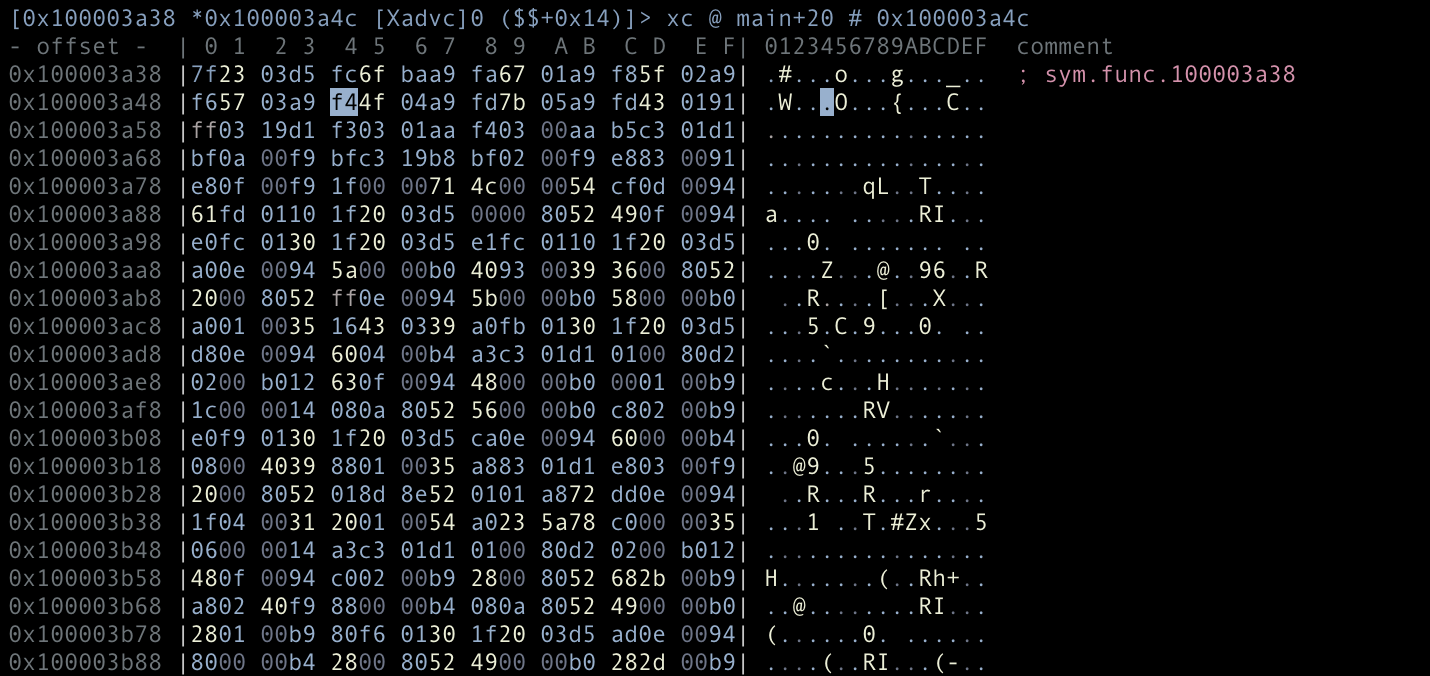 Add selection mode in the visual hexdump · Issue #3874 · rizinorg/rizin · GitHub
