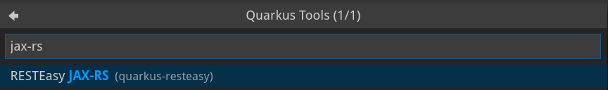 Improve the QuickPick for choosing extensions · Issue #141 · redhat-developer/vscode-quarkus ...