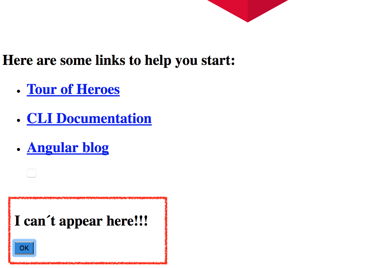 The alert appears embedded on the page's foot · Issue #623 ...