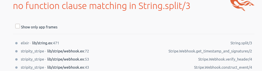 no function clause matching in String.split/3 · Issue #664 · beam-community/stripity-stripe · GitHub
