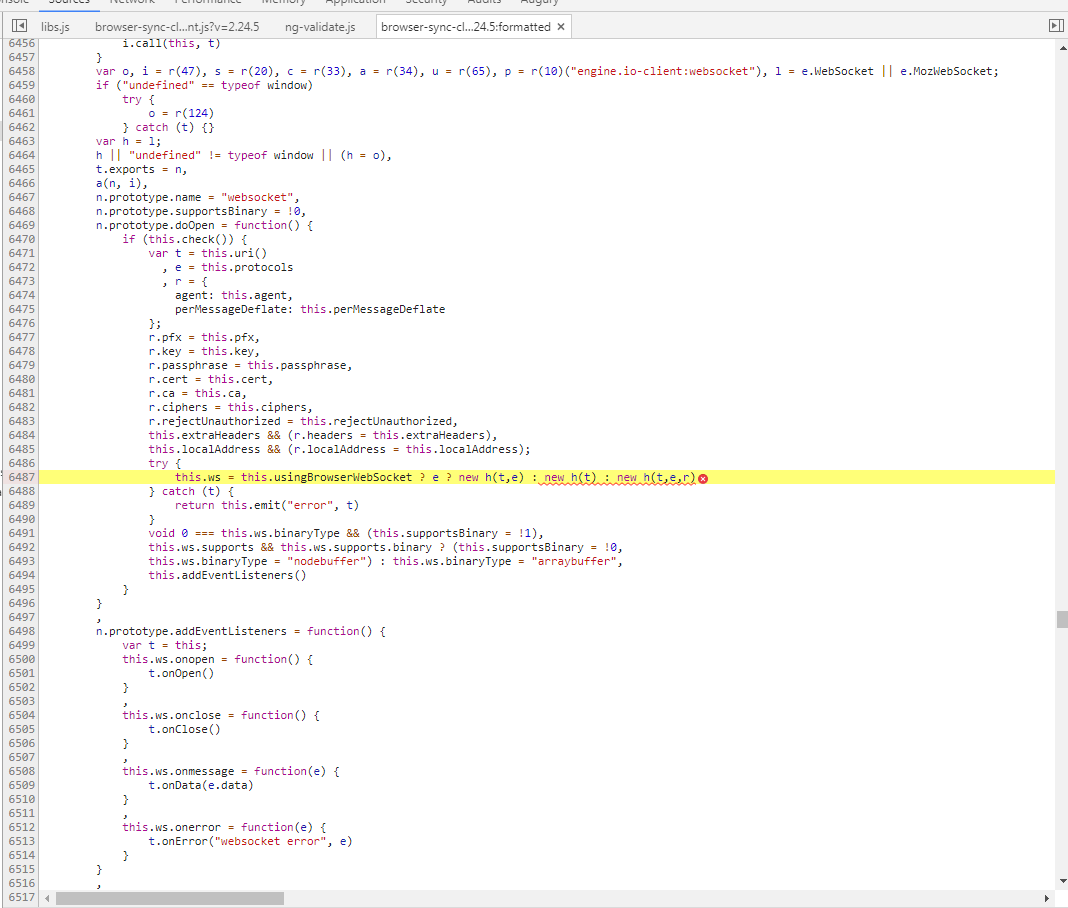 rror during WebSocket handshake: Unexpected response code: 503 · Issue #1580 · BrowserSync ...
