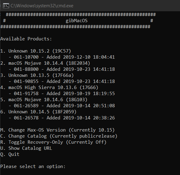 OS Names not shown and dpk files not present in macOS downloads · Issue #67 · corpnewt/gibMacOS ...
