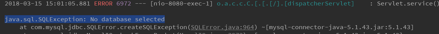项目跑不起来 Java Sql Sqlexception No Database Selected · Issue 644