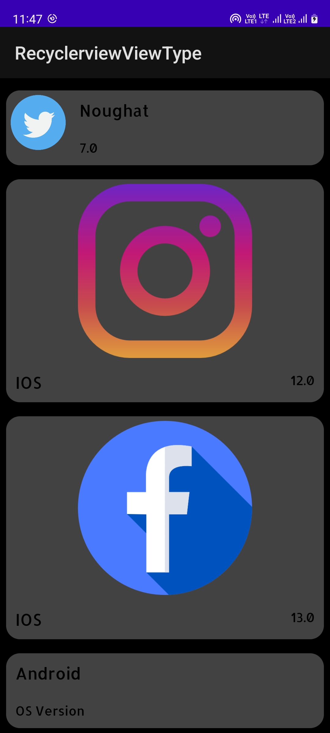 GitHub - aravinfaf/RecyclerviewMultipleViewType