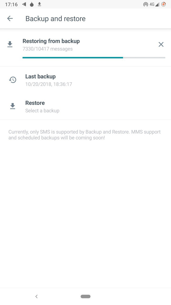 Restore freezes at one particular text · Issue #1332 · moezbhatti/qksms · GitHub