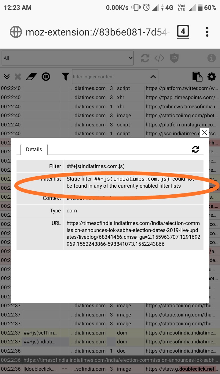 toi antiadblocking on Firefox for android · Issue #104 · uBlockOrigin/uAssets · GitHub