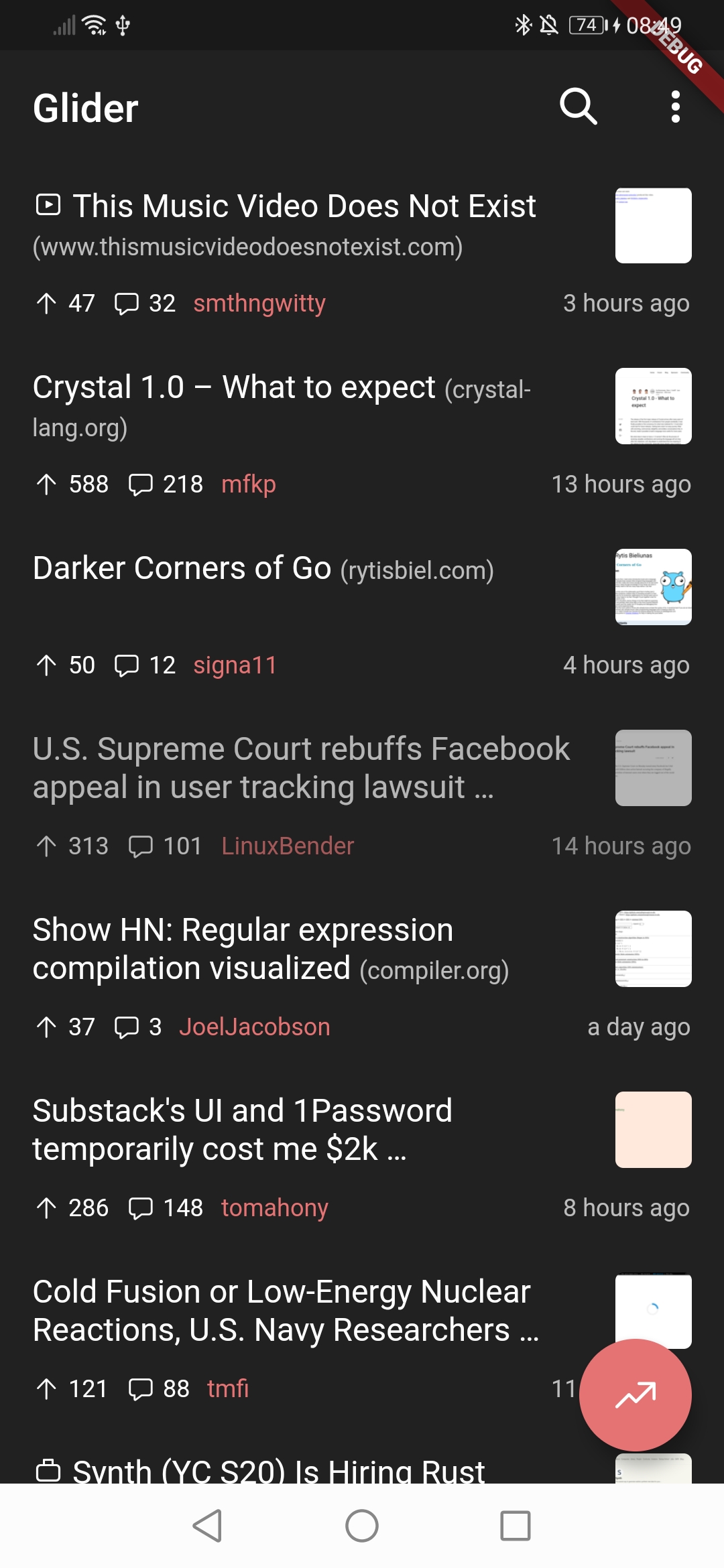 Change the System Navigation Bar color alongside the (dark) theme · Issue #7 · Mosc/Glider · GitHub