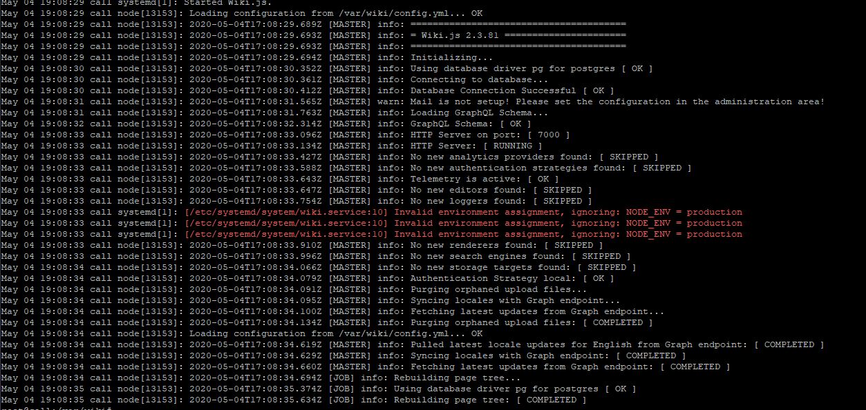 Wiki.js 2.X Clean Install "Run as service" · Issue #1830 · requarks/wiki · GitHub