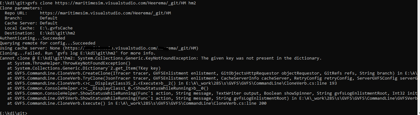Clone to specified folder crashes · Issue #440 · microsoft/VFSForGit · GitHub