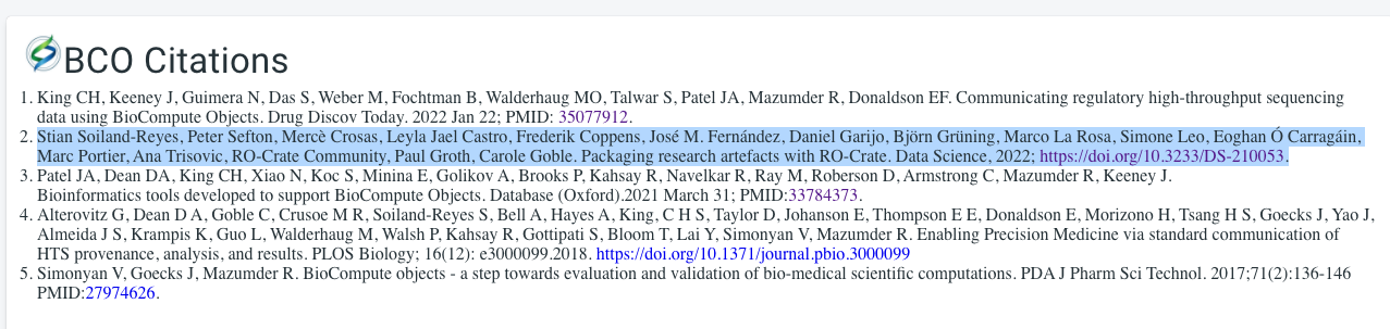 Add RO-Crate paper to https://biocomputeobject.org/resources · Issue #127 · biocompute-objects ...