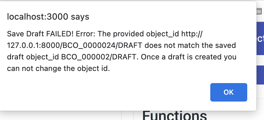 Draft save error when changing Object ID · Issue #140 · biocompute-objects/portal · GitHub