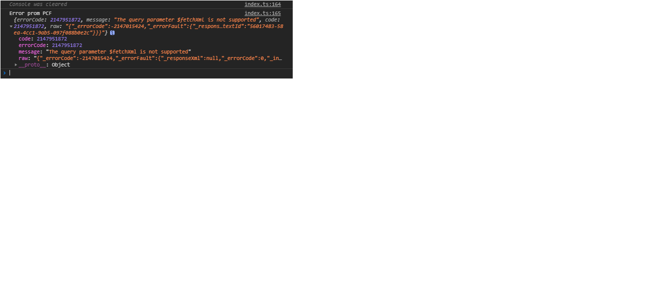retrivemultiple is not supporting fetchXml query option ... · Issue ... retrivemultiple is not supporting fetchXml query option ... · Issue ...