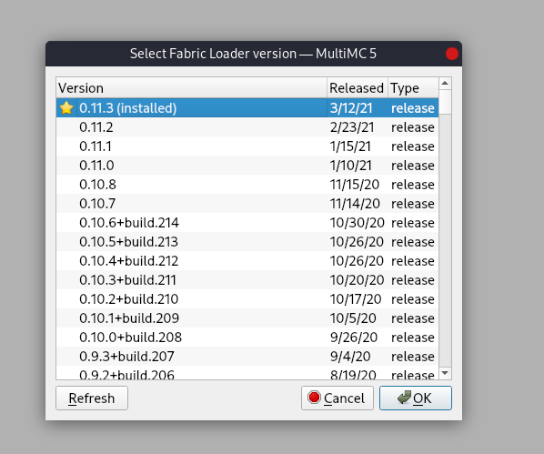 Mod 'Wurst Client' (wurst) requires version 0.12.1 or later of mod ...