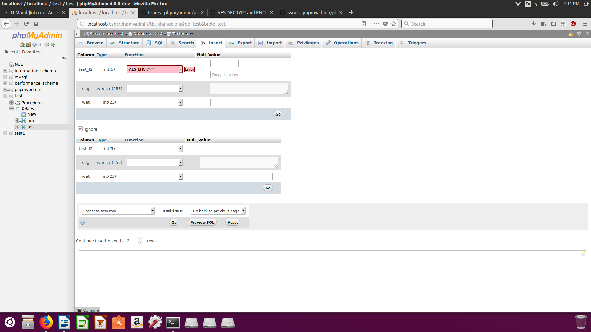 AES DECRYPT and ENCRYPT in edit view not working · Issue #14026 · phpmyadmin/phpmyadmin · GitHub