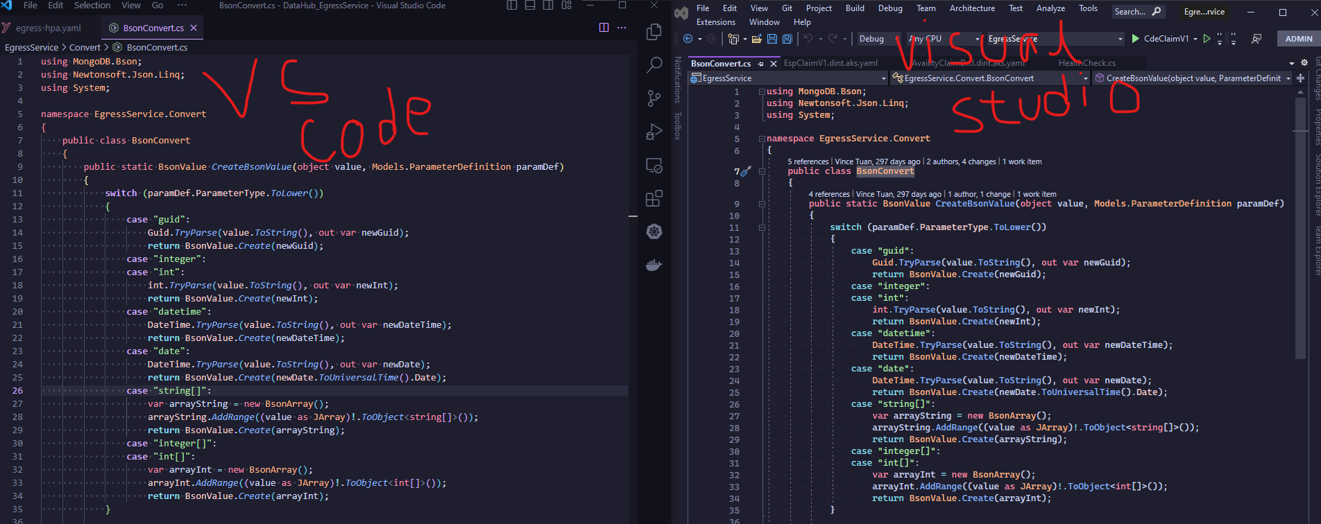 Lots Of Differences Between Vs Code And Visual Studio Issue 3